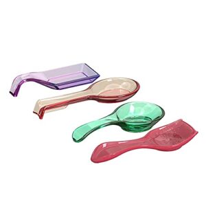 Yalulu 4Pcs Spoon Fork Holder Pad Epoxy Resin Mold, Spatula Rack Kitchen Utensil Tray Silicone Mould, Kitchen Tableware Holder Resin Mould