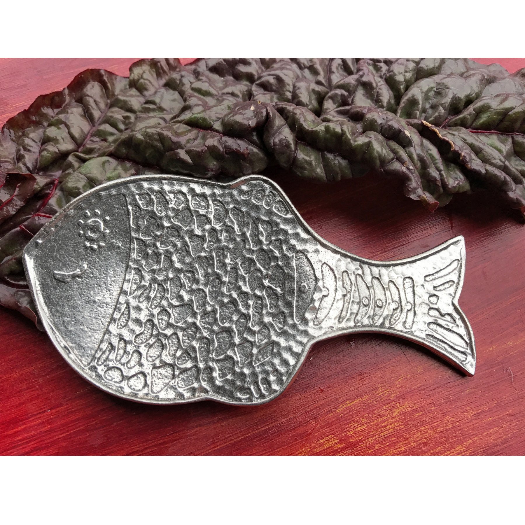 Crosby & Taylor Somethin's Fishy Pewter Spoon Rest