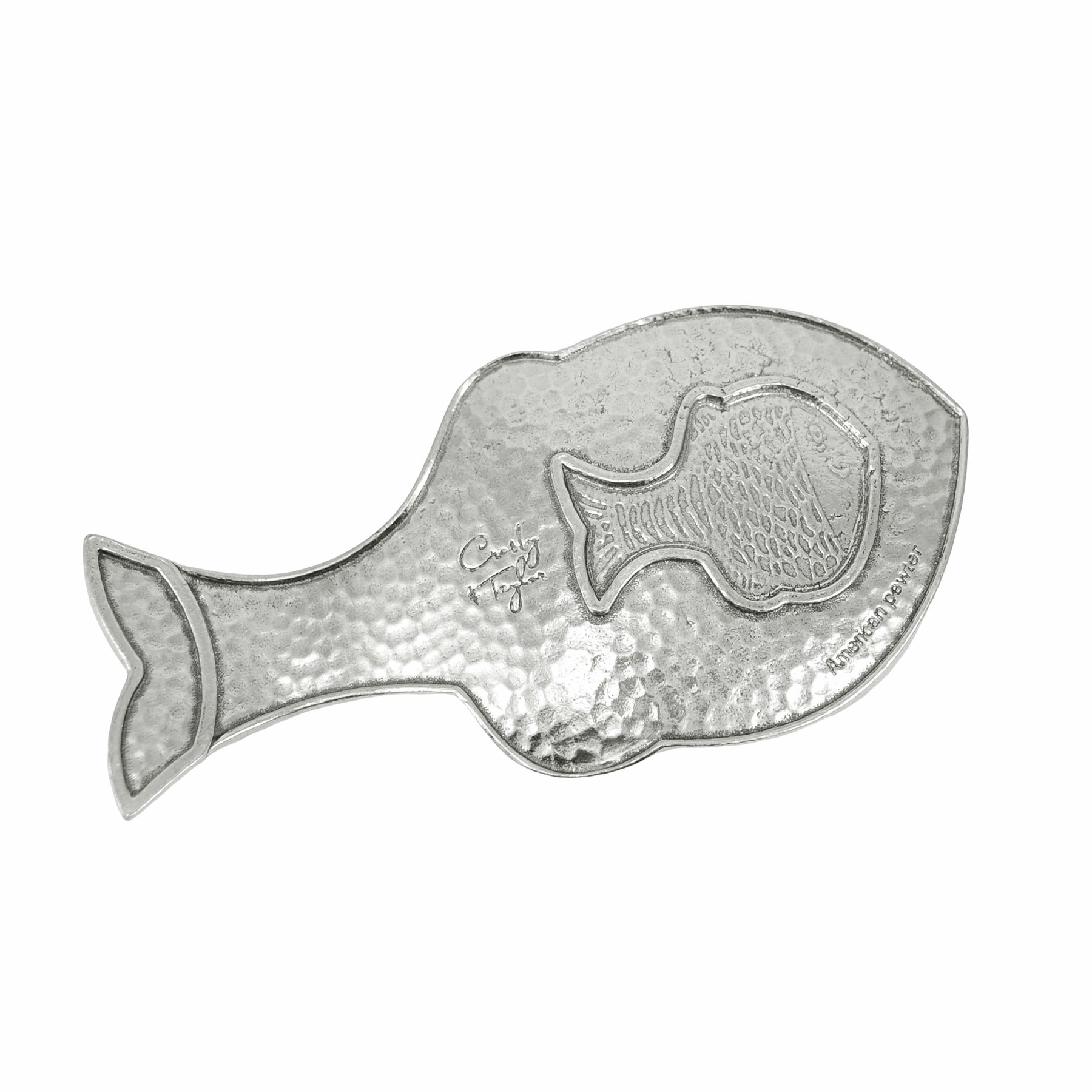 Crosby & Taylor Somethin's Fishy Pewter Spoon Rest