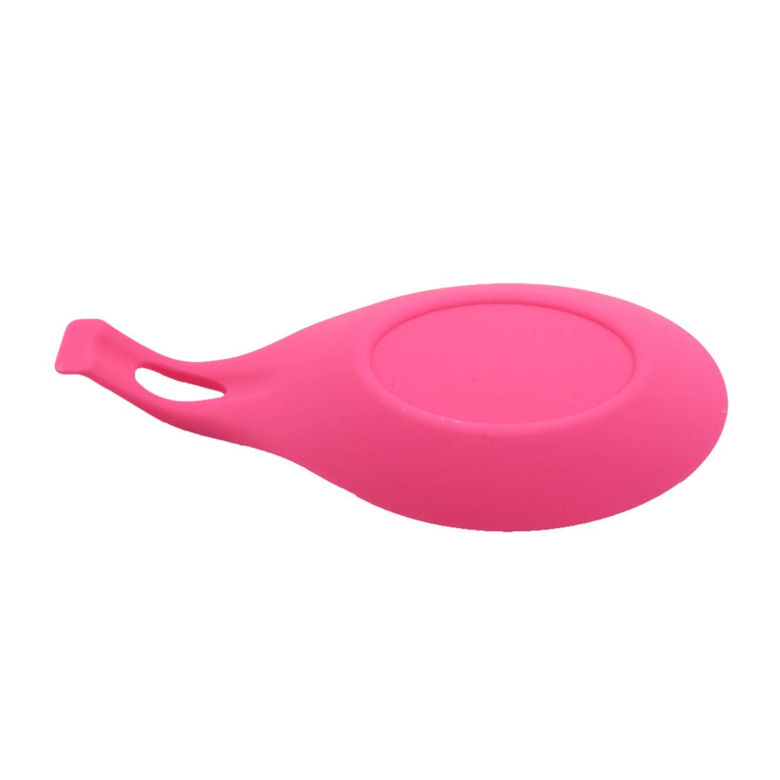 Idiytip Silicone Heat Resistant Spoon Fork Mat Rest Silicone Spoon Holders Utensil Spatula Holder Kitchen Tool,Rose red