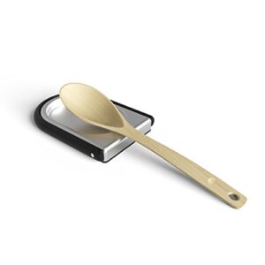 Umbra Laydle Spoon and Utensil Rest, Black/Nickel -