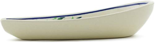 Polish Pottery 5-inch Spoon Rest (Blue Dream Theme) + Certificate of Authenticity