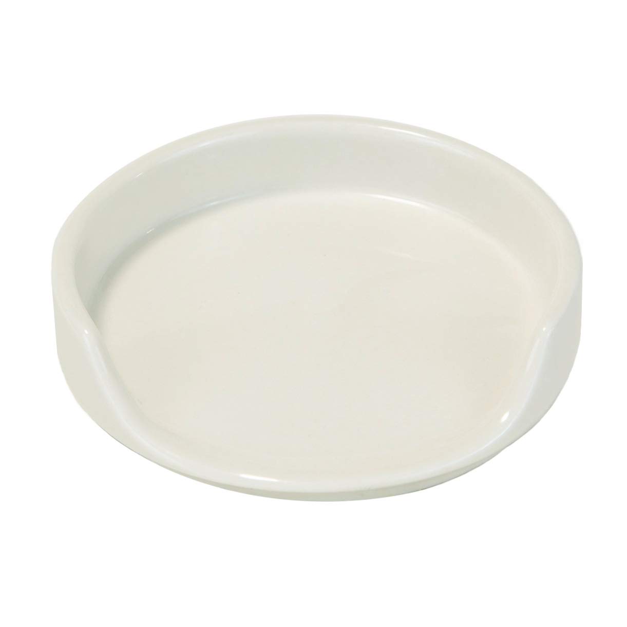 Ceramic Spoon Rest for Kitchen Counter and Stove Top (White)