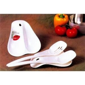 Gourmac White Twin Spoon Rest