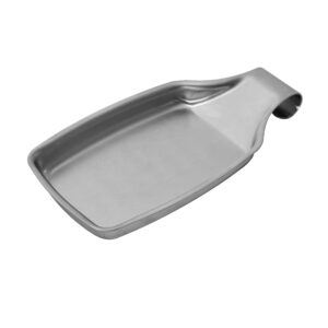 baker's secret stainless steel spoon rest, heavy duty spatula ladle holder, dishwasher safe kitchen essentials