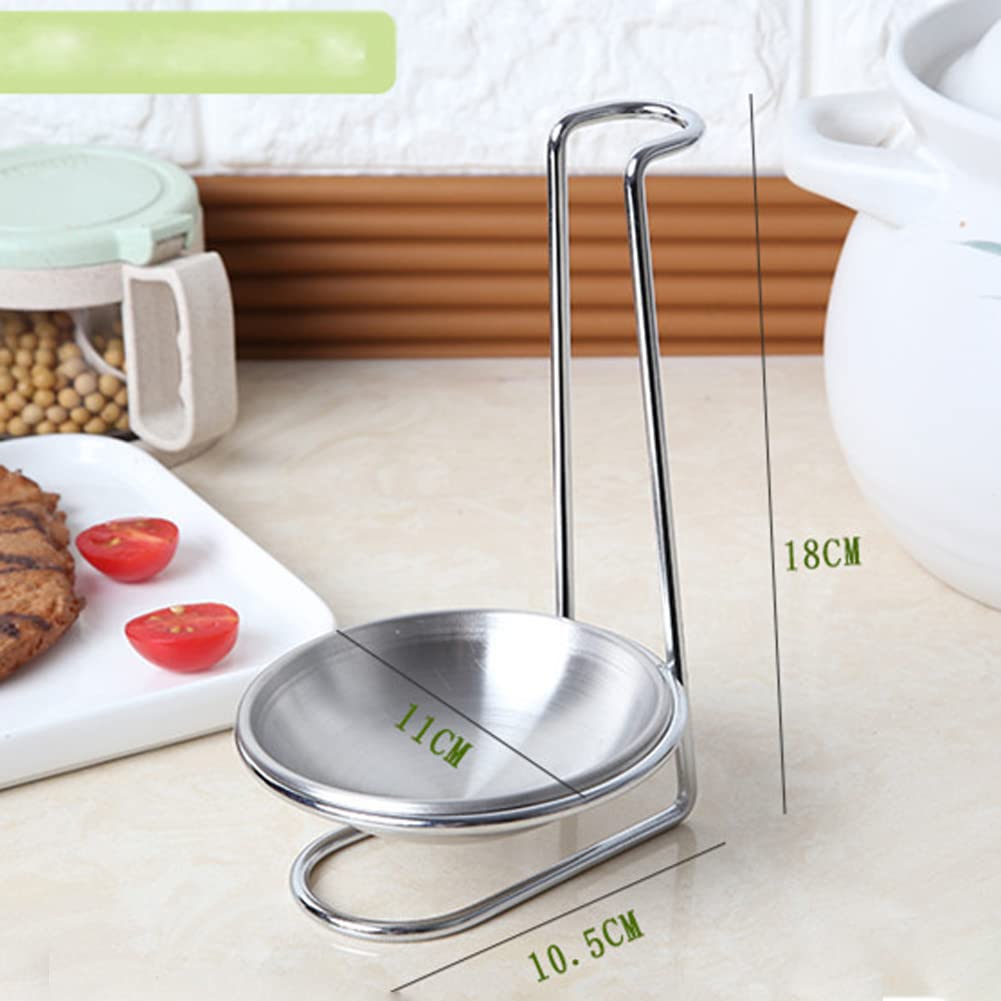 Stainless Steel Spoon Rest Vertical Cooking Utensil Holder for Restaurant Kitchen Countertop, 1 Piece