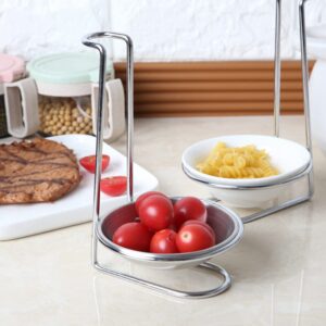 Stainless Steel Spoon Rest Vertical Cooking Utensil Holder for Restaurant Kitchen Countertop, 1 Piece