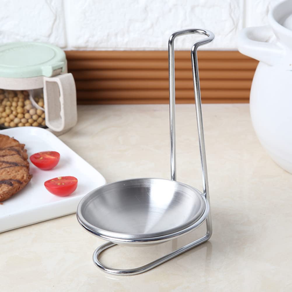 Stainless Steel Spoon Rest Vertical Cooking Utensil Holder for Restaurant Kitchen Countertop, 1 Piece