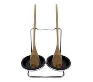 double spoon rest (black)