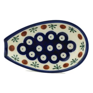 Polish Pottery Spoon Rest 5-inch Mosquito