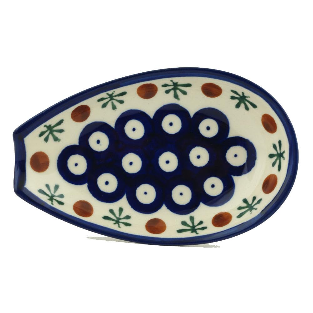 Polish Pottery Spoon Rest 5-inch Mosquito