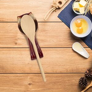 Creative Ceramic Owl Cooking Spoon Rest Spoon Fork Mat Rest Utensil Spatula Holder Table Decor for Home Restaurant