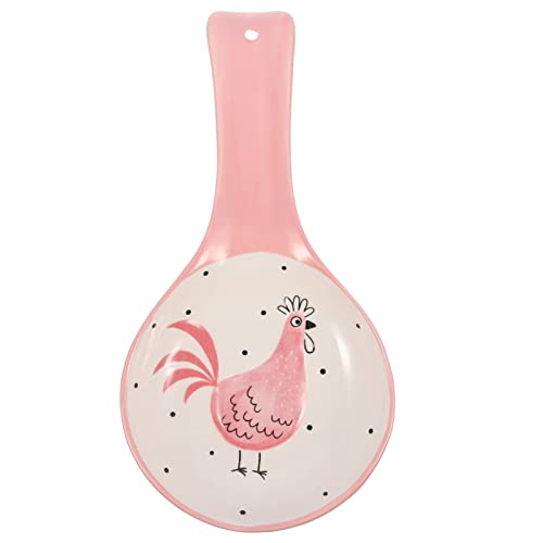 Cabilock Ceramic Spoon Holder Household Scoop Holder Dinner Spoon Rest Daily Use Scoop Rest Ceramic Scoop Rest Compact Scoop Holder Wipe Holder Soup Ceramics Big Spoon Delicate