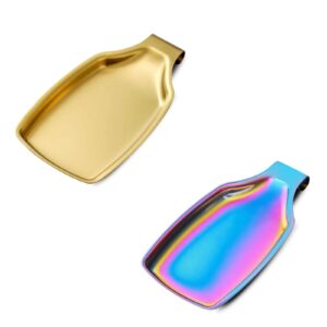 gold spoon rest +rainbow spoon rest