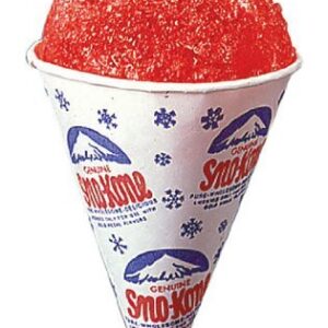 200 Snow Cone Cups 6 Oz and 200 Spoon Straws