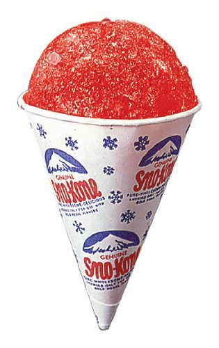 200 Snow Cone Cups 6 Oz and 200 Spoon Straws