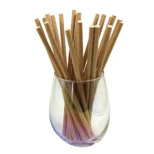 GDMINLO 100 Kraft Biodegradable Paper Straws co-Friendly Biodegradable Drinking Straws Bulk for Party Supplies, Bridal/Baby Shower, Birthday, Mixed Drinks, Weddings, Restaurant, Food Service