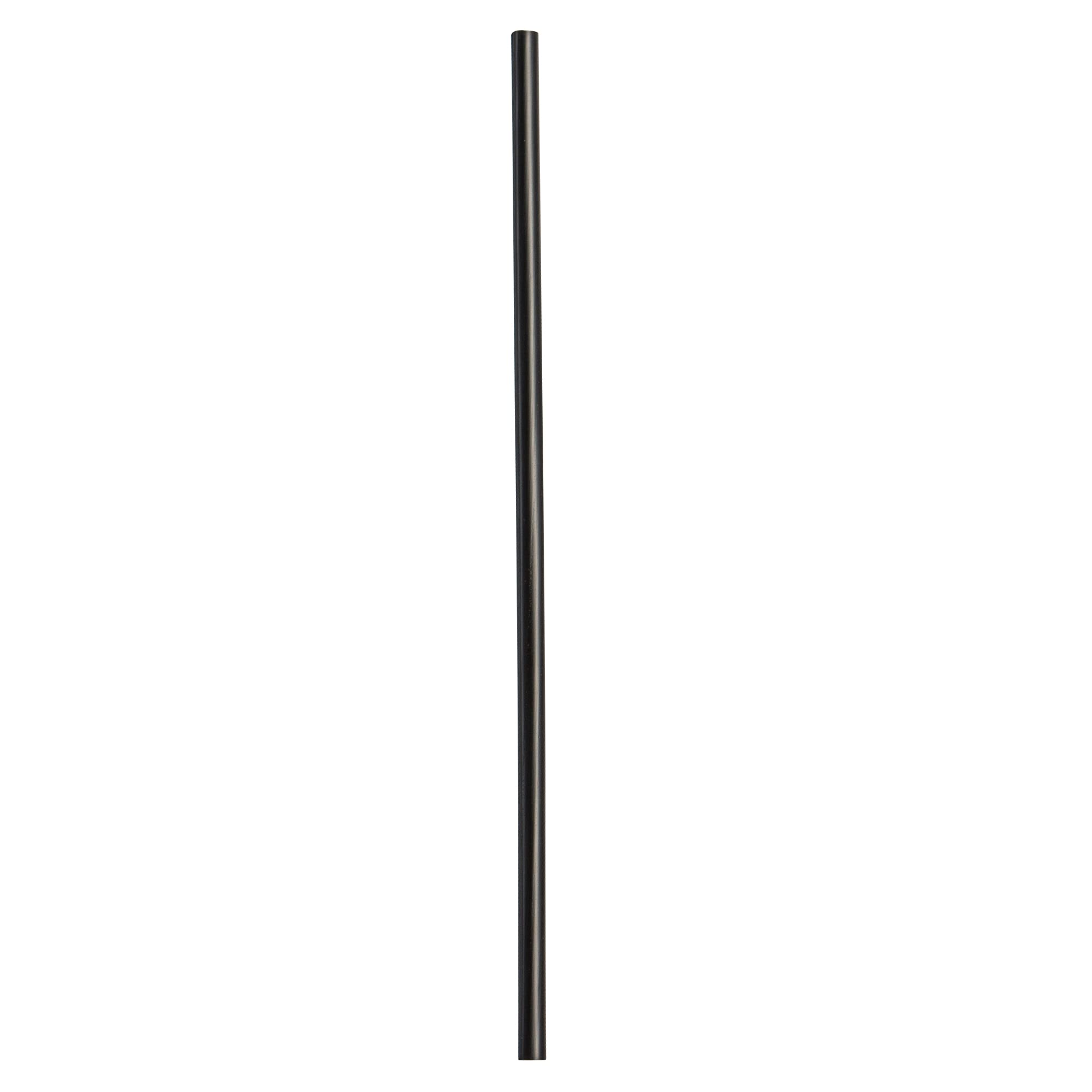 Comfy Package, [500 Count] Disposable Plastic Drinking Straws - 7.75" High - Black