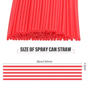 Spray Can Straw Plastic Replacement Spray Can Extension Straw (100)