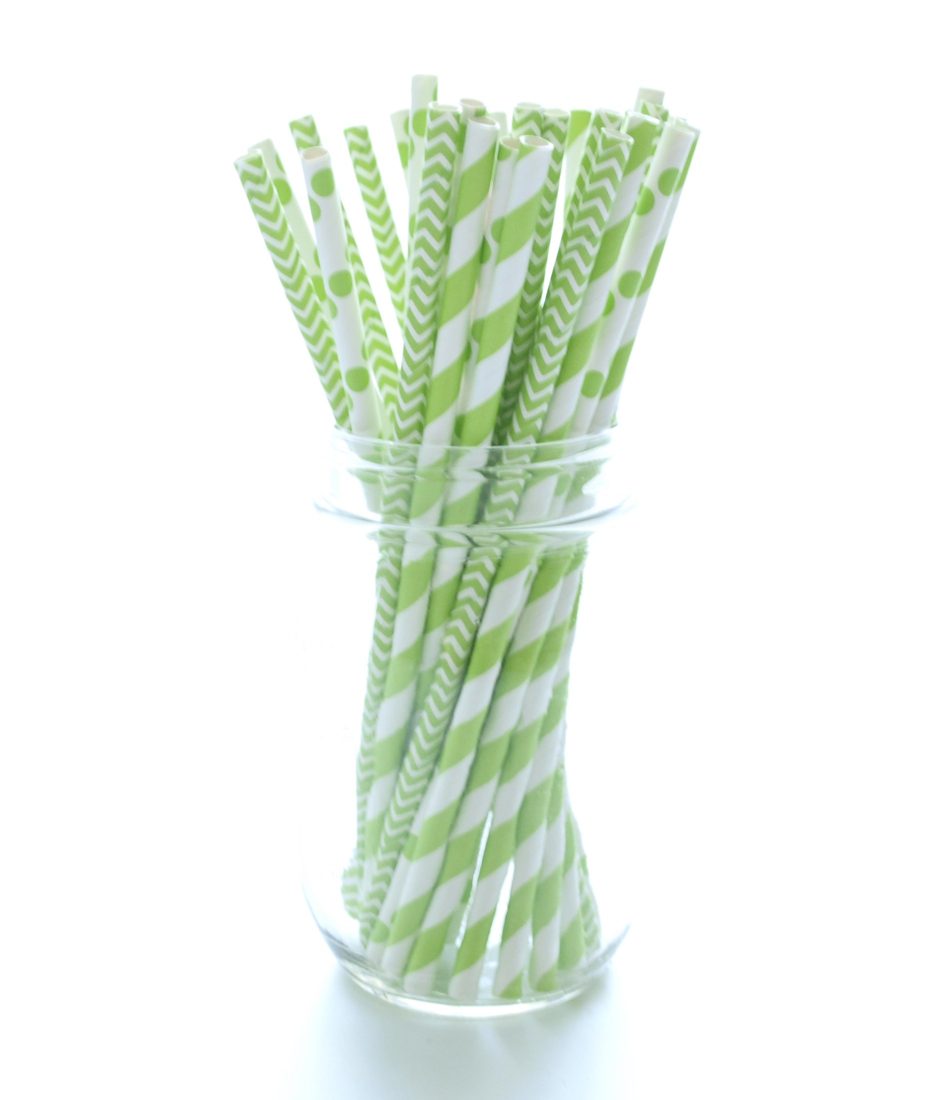 St. Patrick’s Day Straws (25 pack), Green Drinking Straws, Saint Pattys Day Leprechaun Party Supplies Straws - March Irish Clover Shamrock Spring