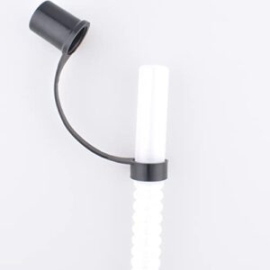 10pcs Black Caps Drinking Straw CAPS for 3/8" Diameter Straws