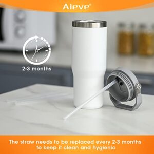 Aieve Straw Replacement for Stanley Iceflow Tumbler 30 oz, Stanley Flip Straw Tumbler(6 Pack)