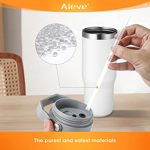 Aieve Straw Replacement for Stanley Iceflow Tumbler 30 oz, Stanley Flip Straw Tumbler(6 Pack)