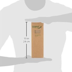 Bionex - Premium Biodegradable Sugarcane Straws, USDA BioPreferred, (8" Length straw), (100 straws/box) Alternative to Plastic