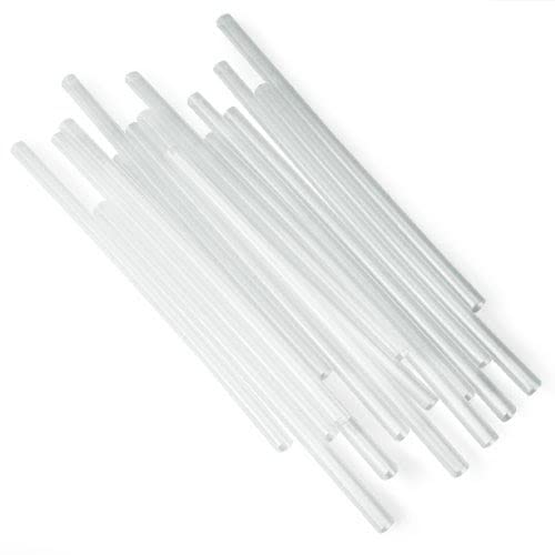 Perfect Stix Clear Jumbo Unwrapped Disposable Straws, Standard Size 7.75 x 0.23". Clear Color, Medium, Pack of 1000CT