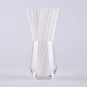 Perfect Stix Clear Jumbo Unwrapped Disposable Straws, Standard Size 7.75 x 0.23". Clear Color, Medium, Pack of 1000CT