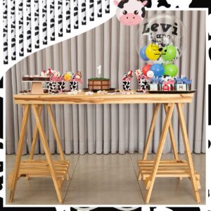 25 Pcs Cow Party Supplies Straws Farm Birthday Party Supplies Paper Straws Cow Print Drinking Black and White Straws for Kids Birthday Farm Theme Party Baby Bridal Shower Decorations