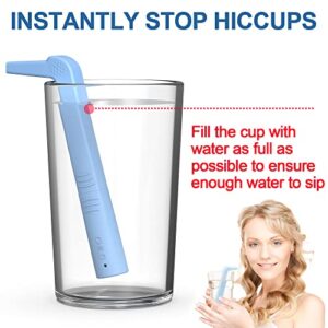 Natural Hiccup Straw, 1 Pack IDEAR Straw to Instantly Stop Hiccups, Especially for Adult, Effective and Easy to Use