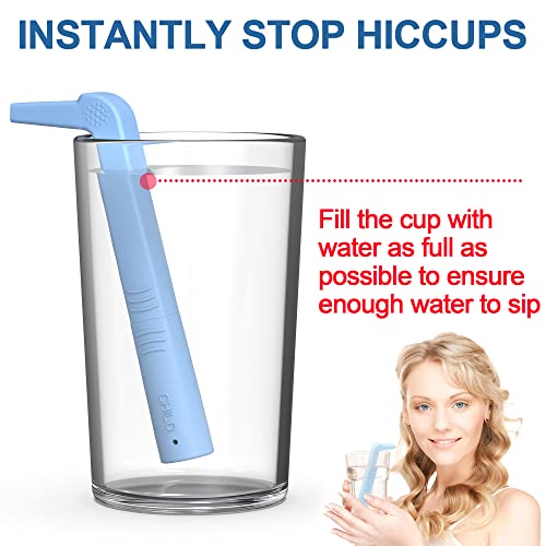 Natural Hiccup Straw, 1 Pack IDEAR Straw to Instantly Stop Hiccups, Especially for Adult, Effective and Easy to Use