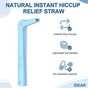 Natural Hiccup Straw, 1 Pack IDEAR Straw to Instantly Stop Hiccups, Especially for Adult, Effective and Easy to Use