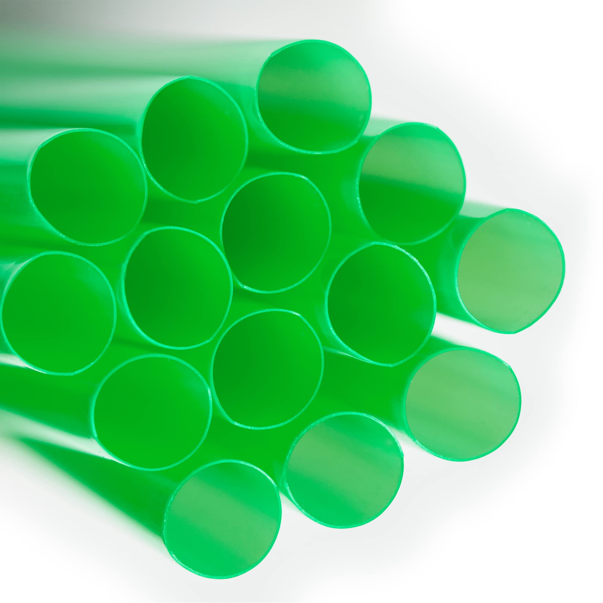 vaoruteng 10 Inch Drinking Straws (10 Inch x 0.28 Inch) (250, Green)