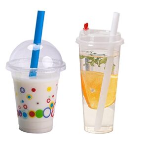 KoberrLi Straws Disposable Boba Jumbo Smoothie Milkshake 100Pcs Wide Straws for Boba Tea Shake Drinking(9.45" Tall, 0.43" Diameter)