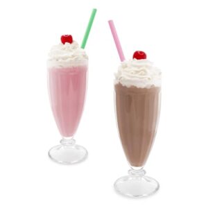 Jacent Jumbo Smoothie Straws: 36 Count per Pack, Disposable Big Plastic Drinking Straws for Milkshakes, Drinks, Smoothies