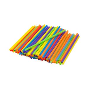 kizmos flex straws, assorted, 125 count