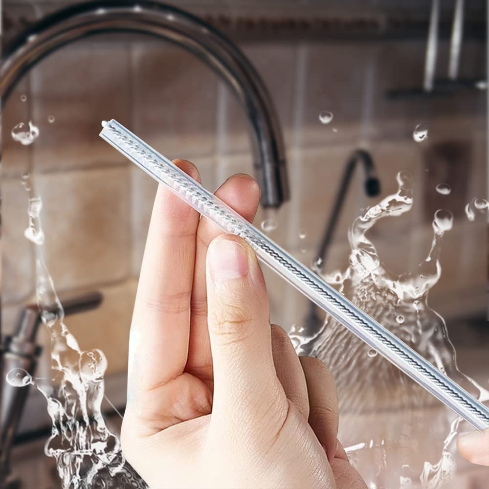 Reusable Straws for Stanley Cup Accessories - 6Pack Clear Drinking Plastic Straw for Stanley Tumbler With Handle Quencher 30 40 oz Long Smoothie Straw for Stanley Adventure Straw Brush Replacement Kit