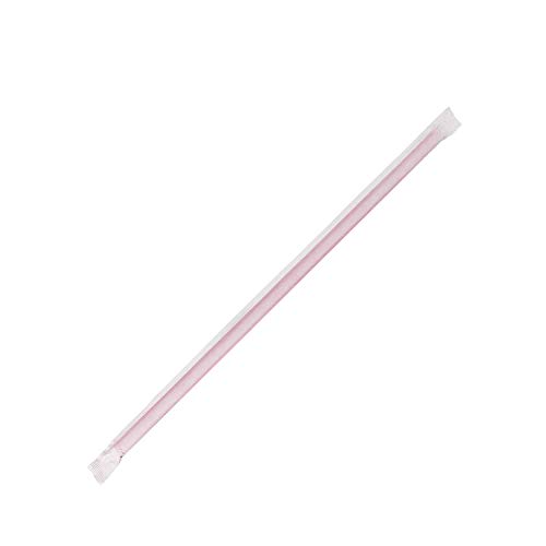 Karat C9125 (Red) 10.25" Giant Straws (8mm Diameter), Paper-Wrapped, Solid Red (Case of 1200)