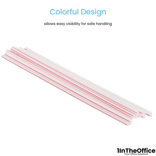 1InTheOffice Cocktail Straws, Coffee Straws Plastic 5 Inch Sip Stir Stick Coffee Straws, White 1000 / Box, 2 Boxes