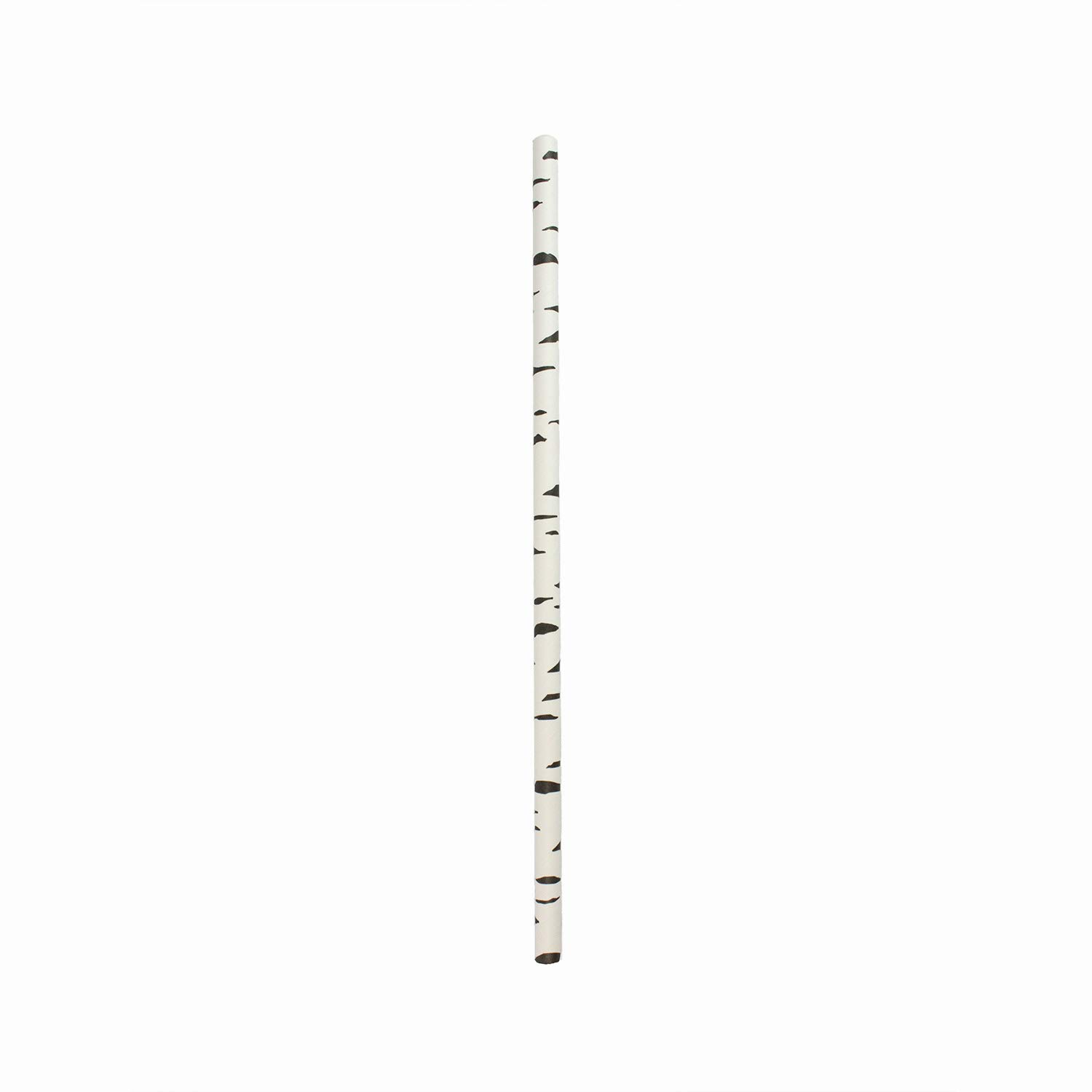 100 Pack Birch Bark Biodegradable Paper Straw for Birthdays, Weddings, Baby Showers Cyber Holiday 2019 Celebrations and Parties