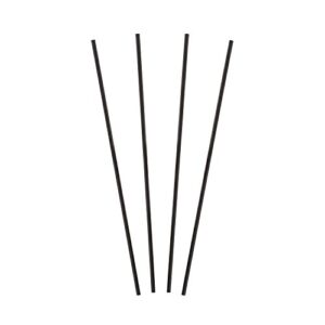 royal 7.5" black sip straw, package of 1000