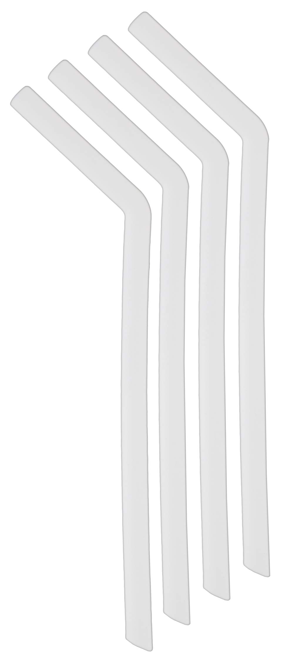 Traytastic! Clear Silicone Straws - 8 Pack, (4) Jumbo & (4) Standard Sized Drinking Straws + (2) Cleaning Brushes | Flexible Reusable Eco-Friendly