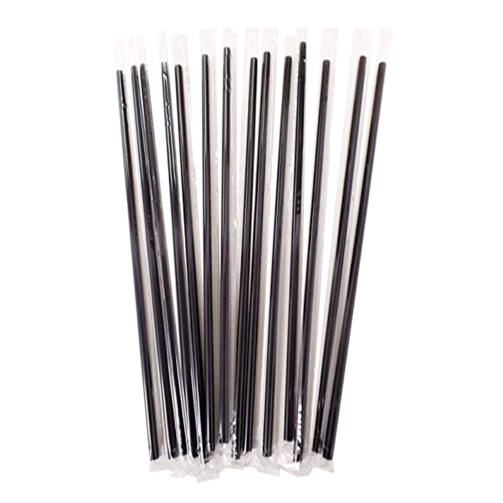 Armrouns 100 Pack Plastic Straws, 10 inch Long Disposable Straw individually wrapped. (10 inch)