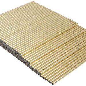 Kikkerland Paper Straws (Set of 144) Gold