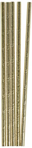 Kikkerland Paper Straws (Set of 144) Gold