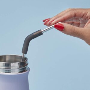 S'well Stainless, One Size Food and Drinks Cold and Hot-with No Condensation-BPA Free Water Bottle, Straw Set