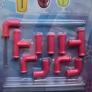 DIY Crazy Straws Connectors 21 pcs, Drinking Straws to Children play Game Straws, Cool Silly Gaming Straws