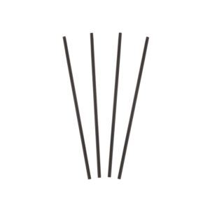 royal 5" black sip straw, package of 1000